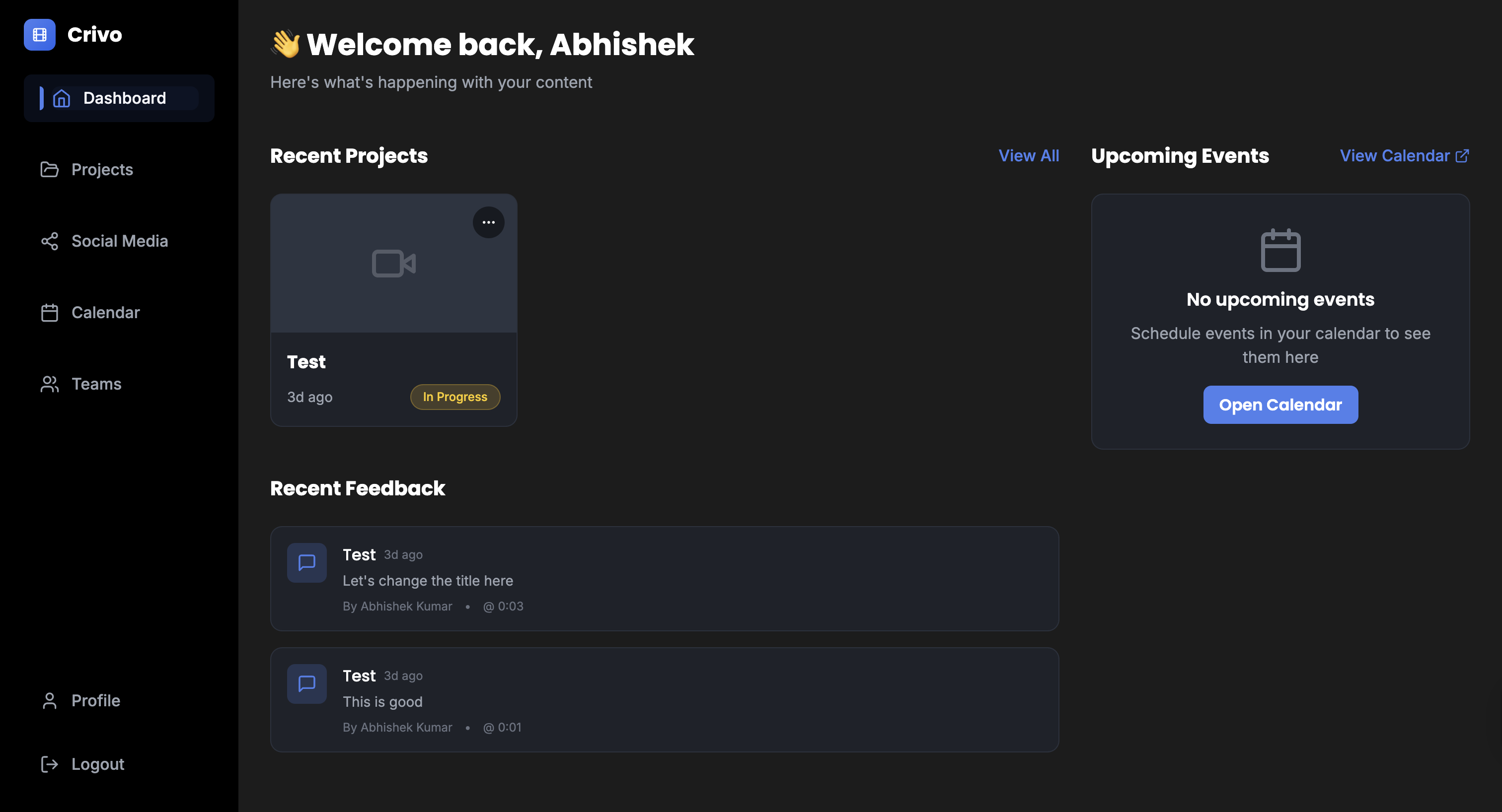 Crivo - Your Post-Production Homebase